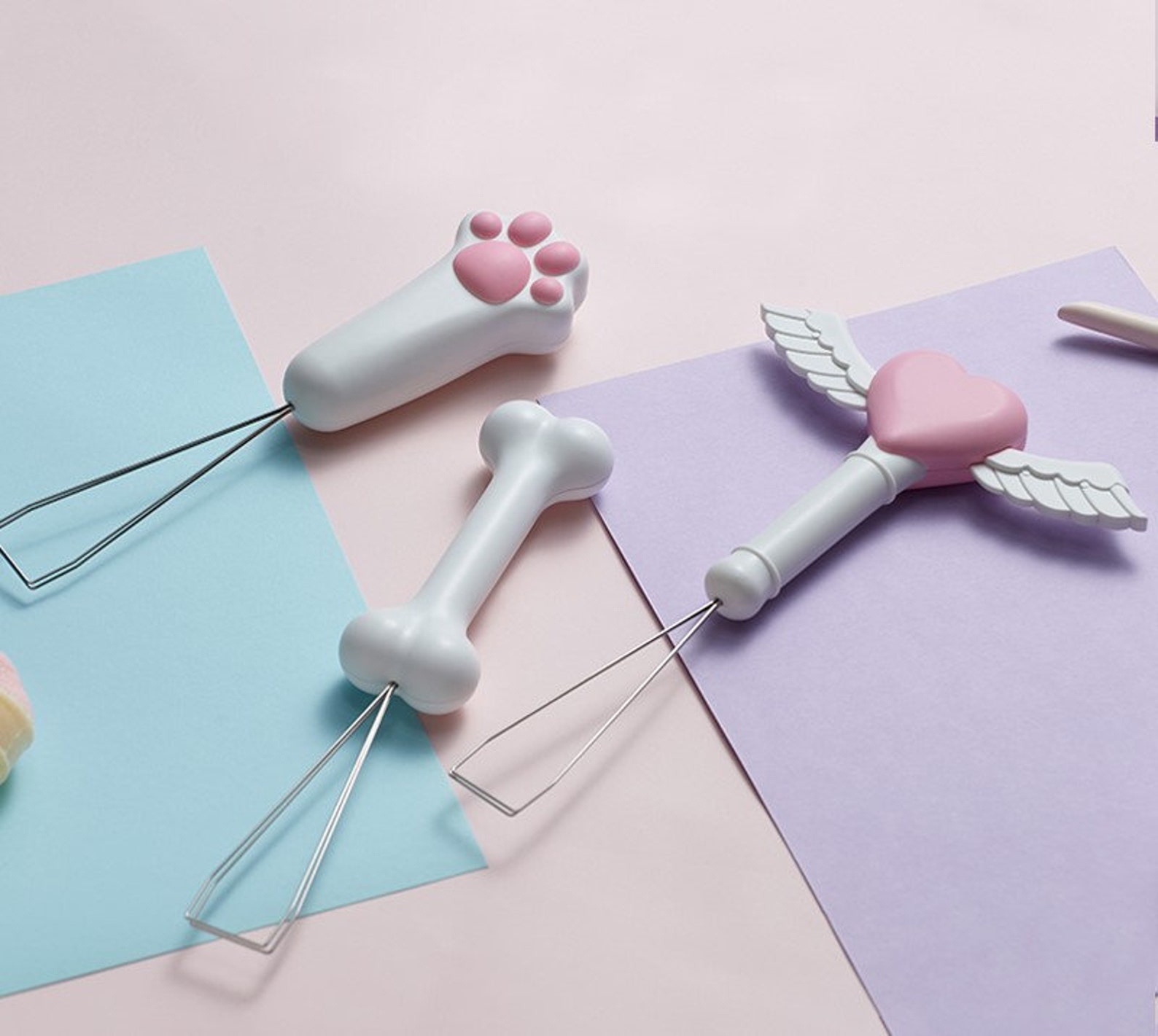 Keycap Puller Cat Paw Fairy Wand Bone Golden Hoop Artisan for - Etsy