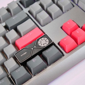 RTX3080 Graphics Card Keycap GPU 2.75U Rotating Artisan Metal Right ...