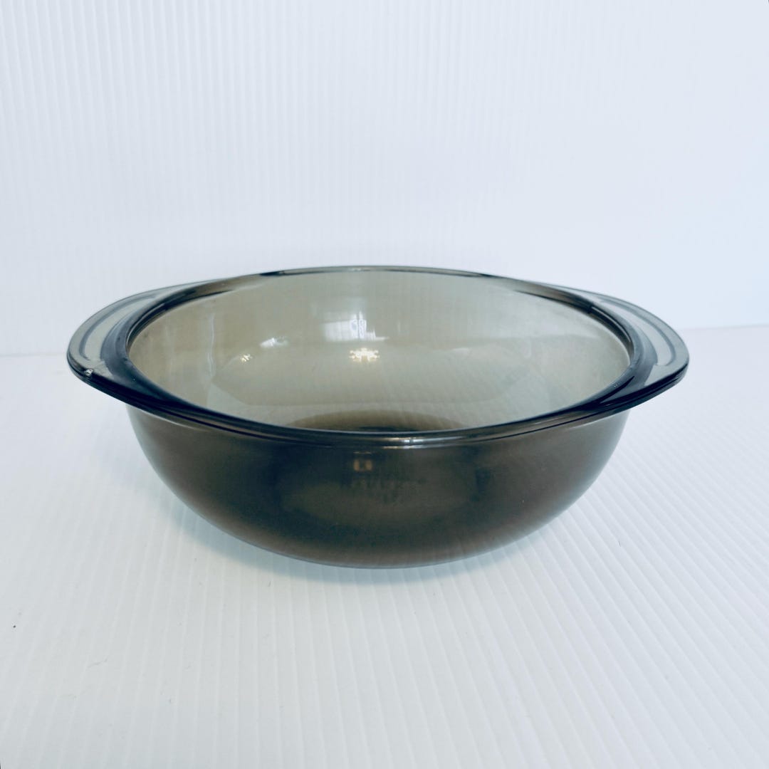 Vintage Round Pyrex Baking Dish Bowl, Color Smoke - Etsy