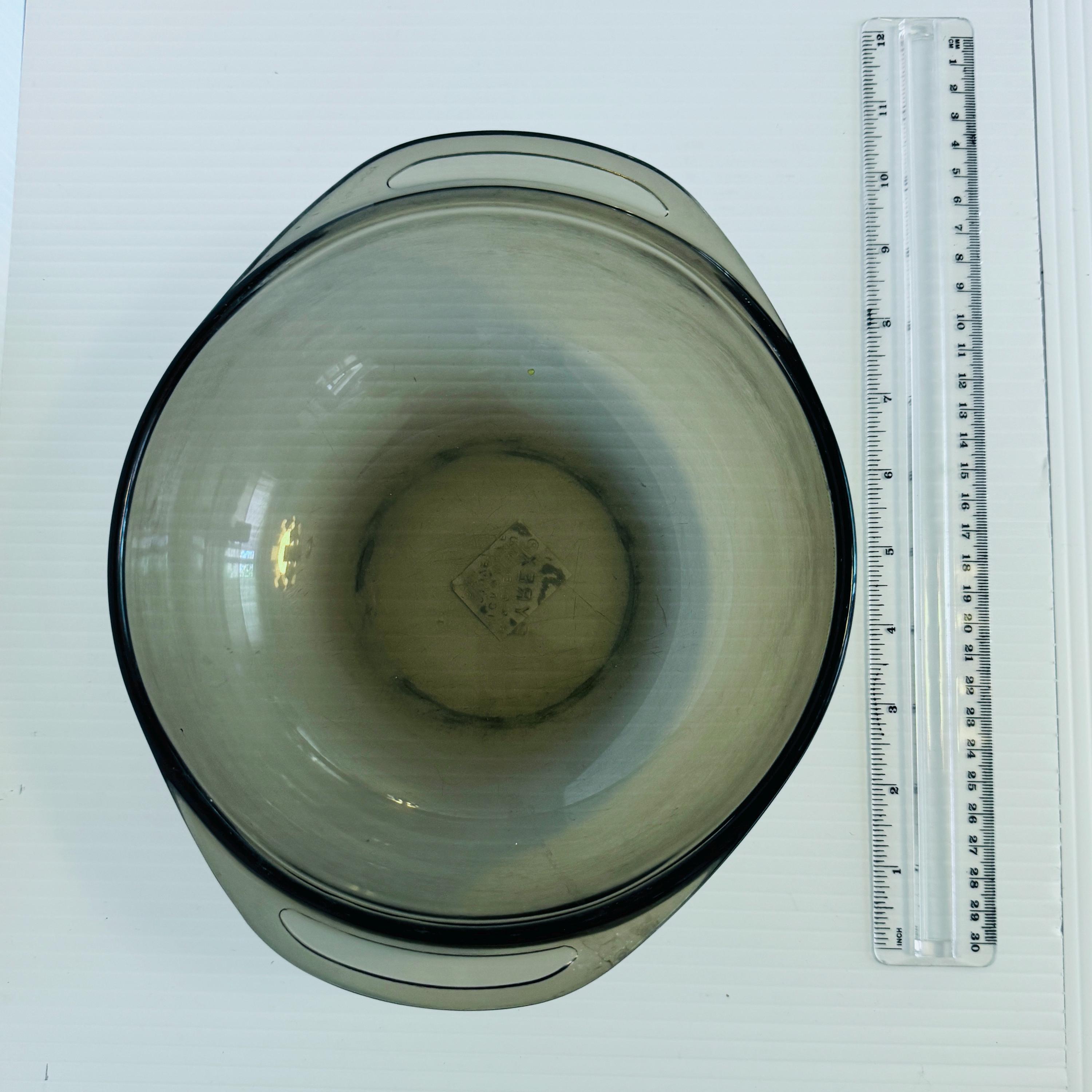 Vintage Round Pyrex Baking Dish Bowl, Color Smoke - Etsy