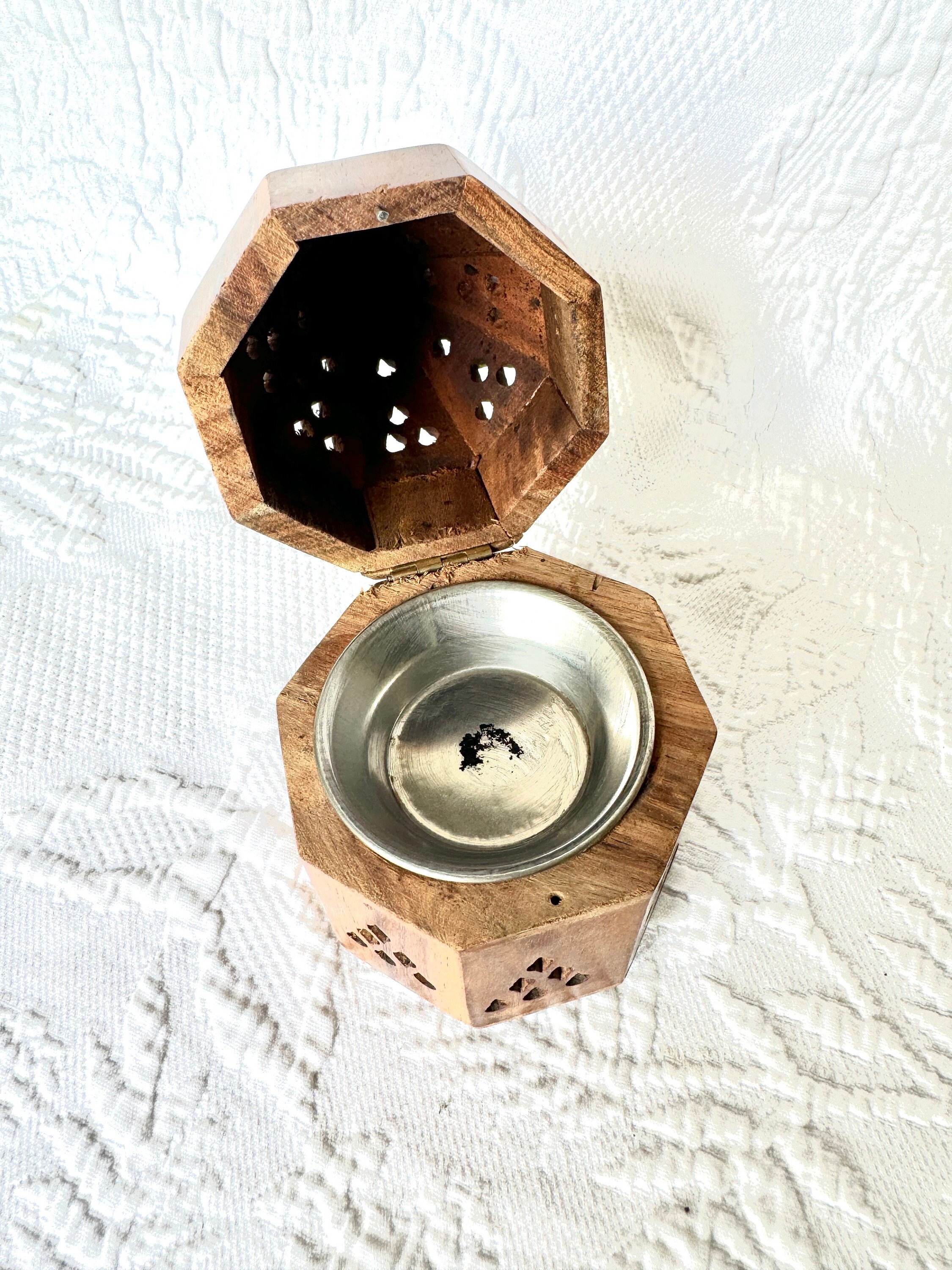 Vintage Govinda Wooden Temple Inscense Burner - Etsy