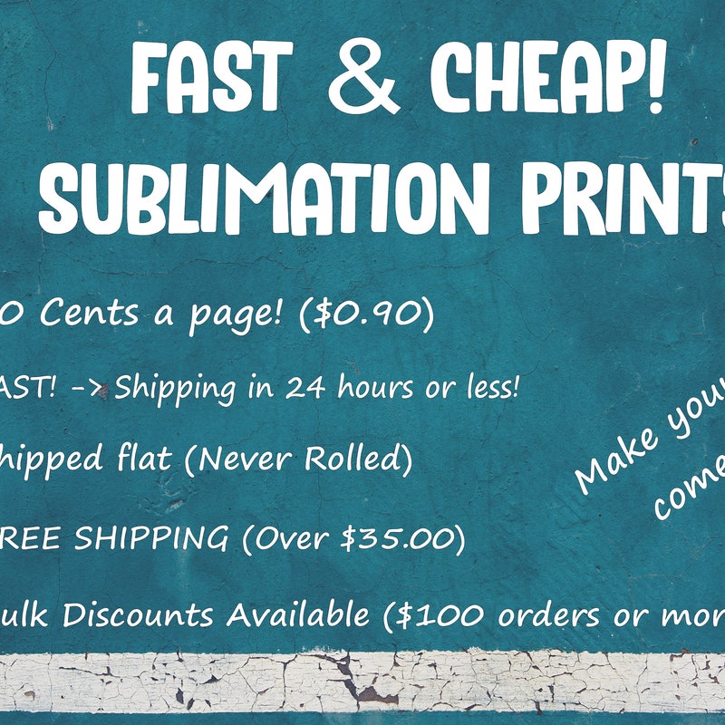 Sublimation Prints - Etsy