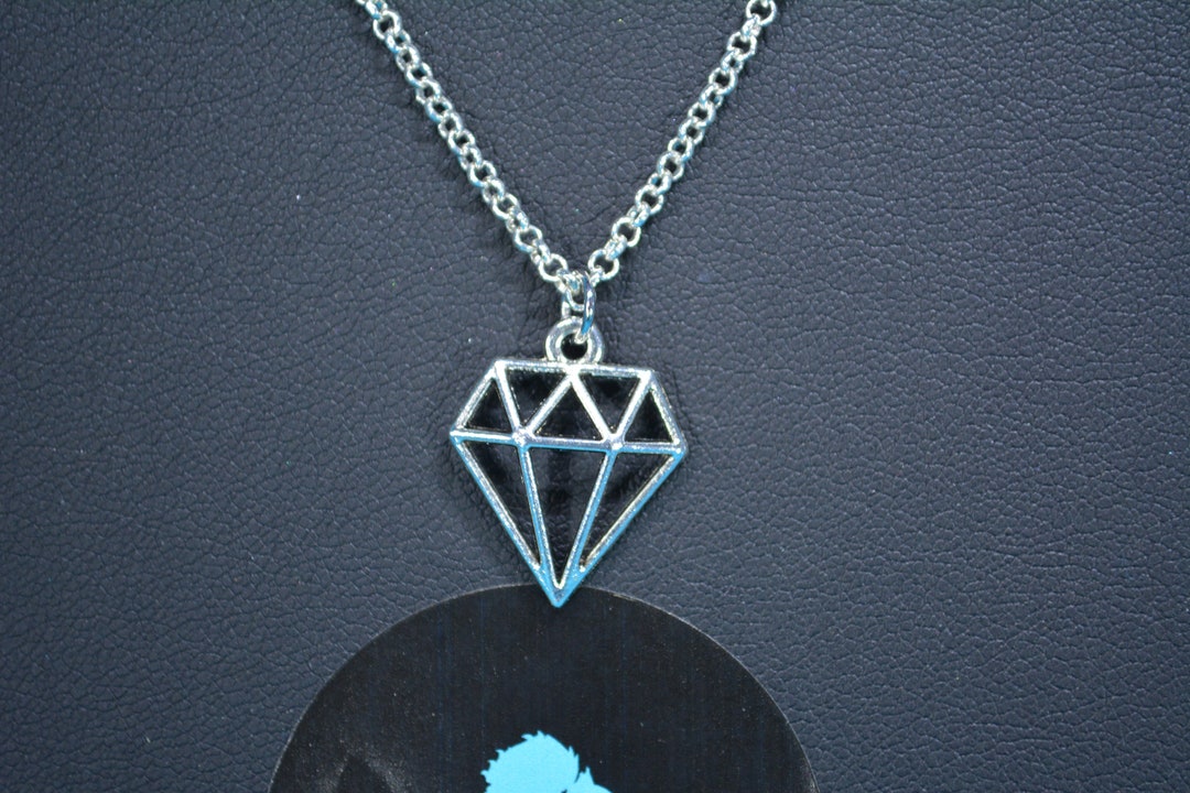 Geometric Diamond Pendant Necklace, Silver Jewellery, Diamond Necklace ...