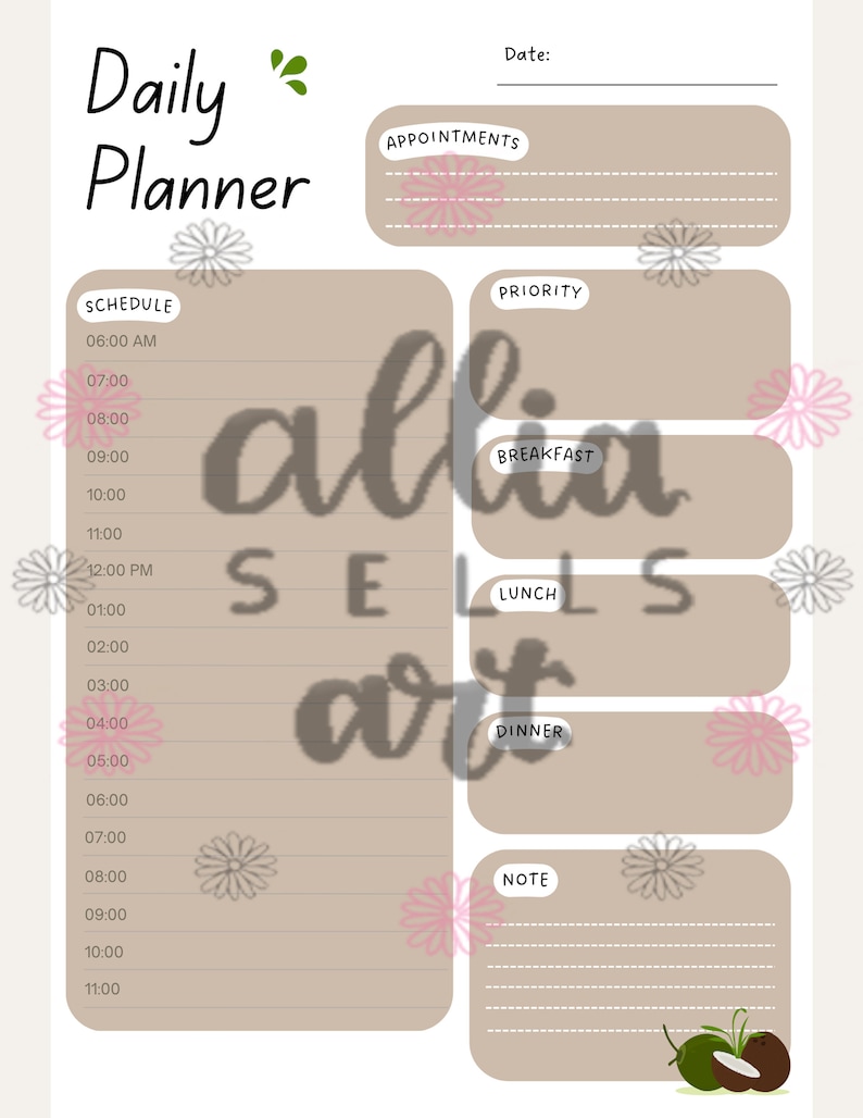 Printable Digital Planner Bundle, Weekly/daily Planner, Personal/work ...