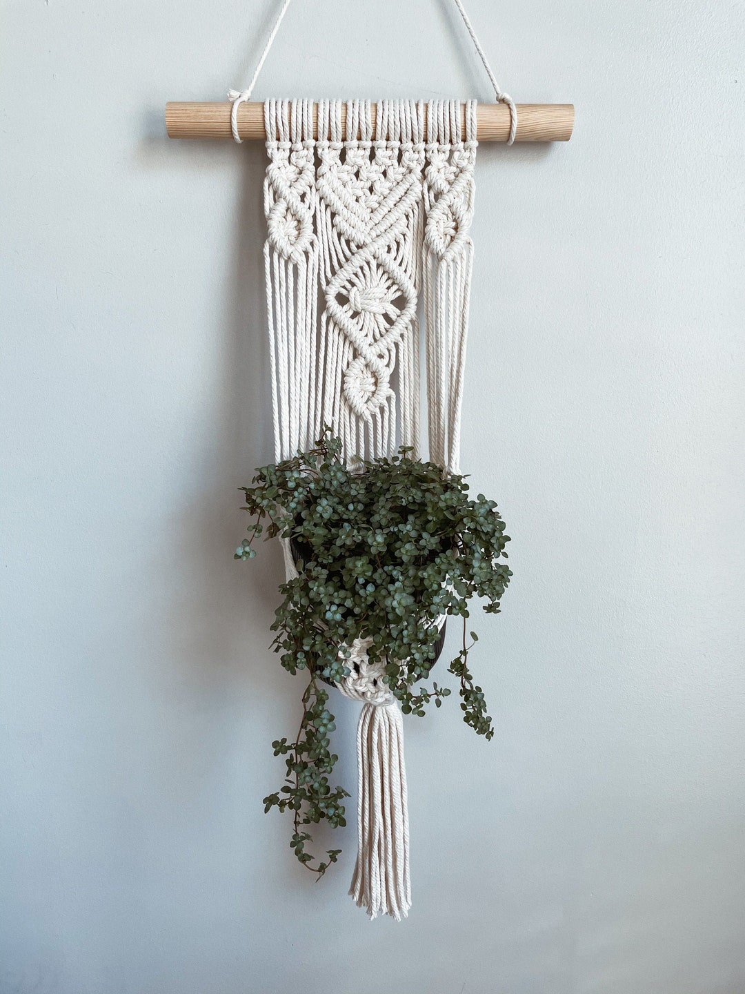 Macrame Plant Holder | Boho Plant Holder | Plant Holder | Macrame Wall ...