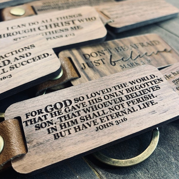Bible Verse Keychain - Etsy