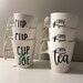 Coffee and Tea Designed Mugs Stacking Mugs Personalized Mugs 12 Oz ...
