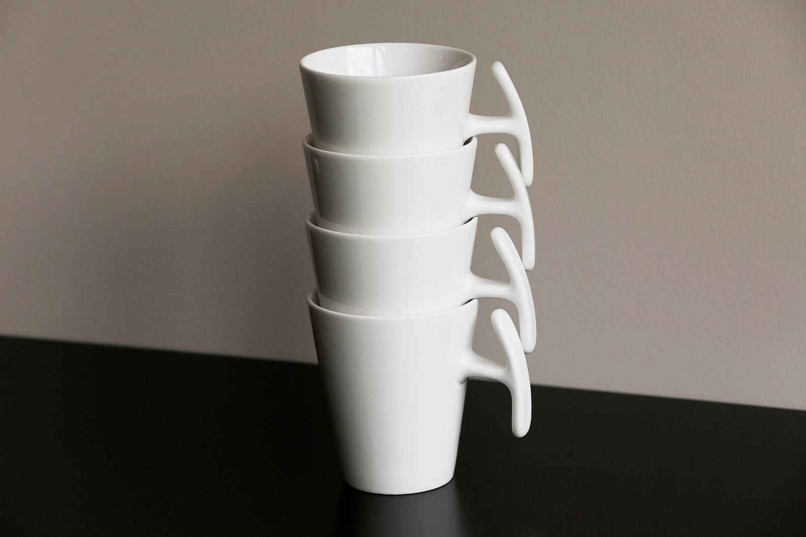 Coffee and Tea Designed Mugs Stacking Mugs Personalized - Etsy