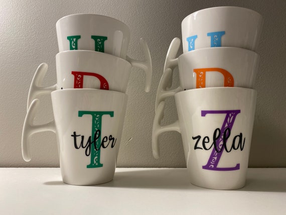 Personalized Name Mug Coffee Mug Name and Monogram | Etsy