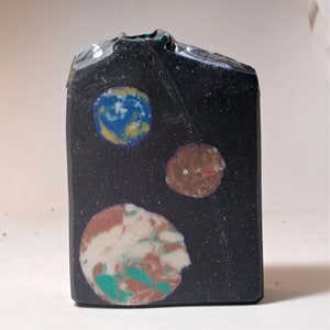 Solar System - Artisan Soap Bar. Space Theme, Galaxy Soap. Stars and ...