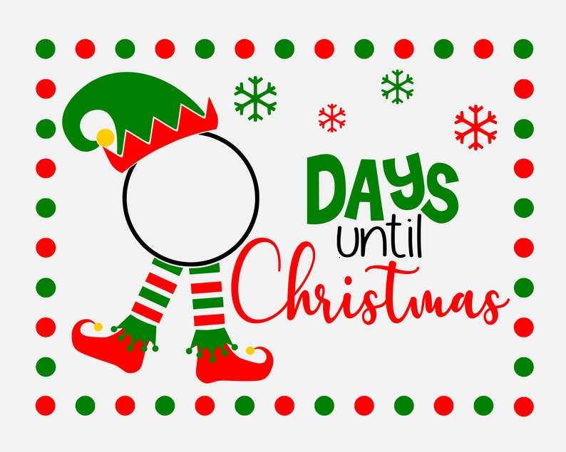 Compte à rebours de Noël SVG Jours jusquà Noël signe de | Etsy