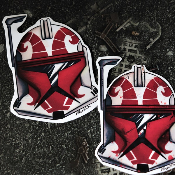 Captain Helmet Sticker - Etsy