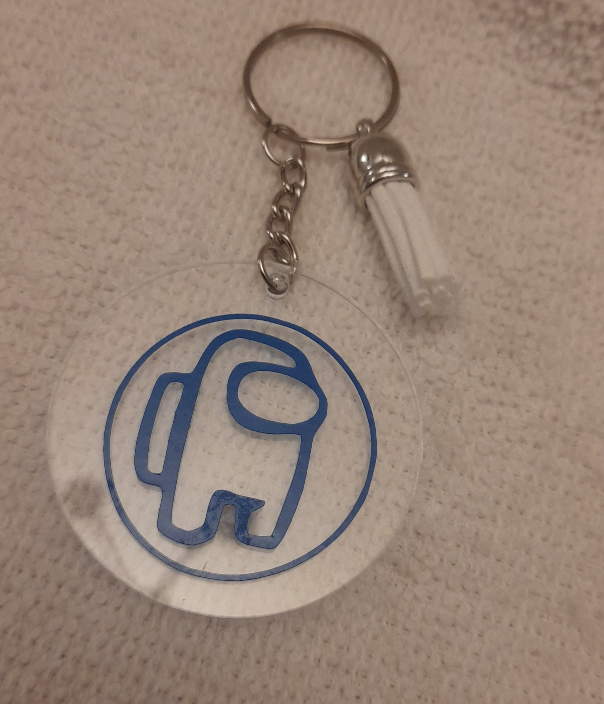 Among Us Keychain Keyring. Handmade. - Etsy