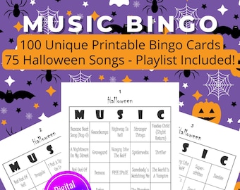 Music Bingo Disco Fever, 100 Bingo Cards, 75 Song PLAYLIST INCLUDED ...