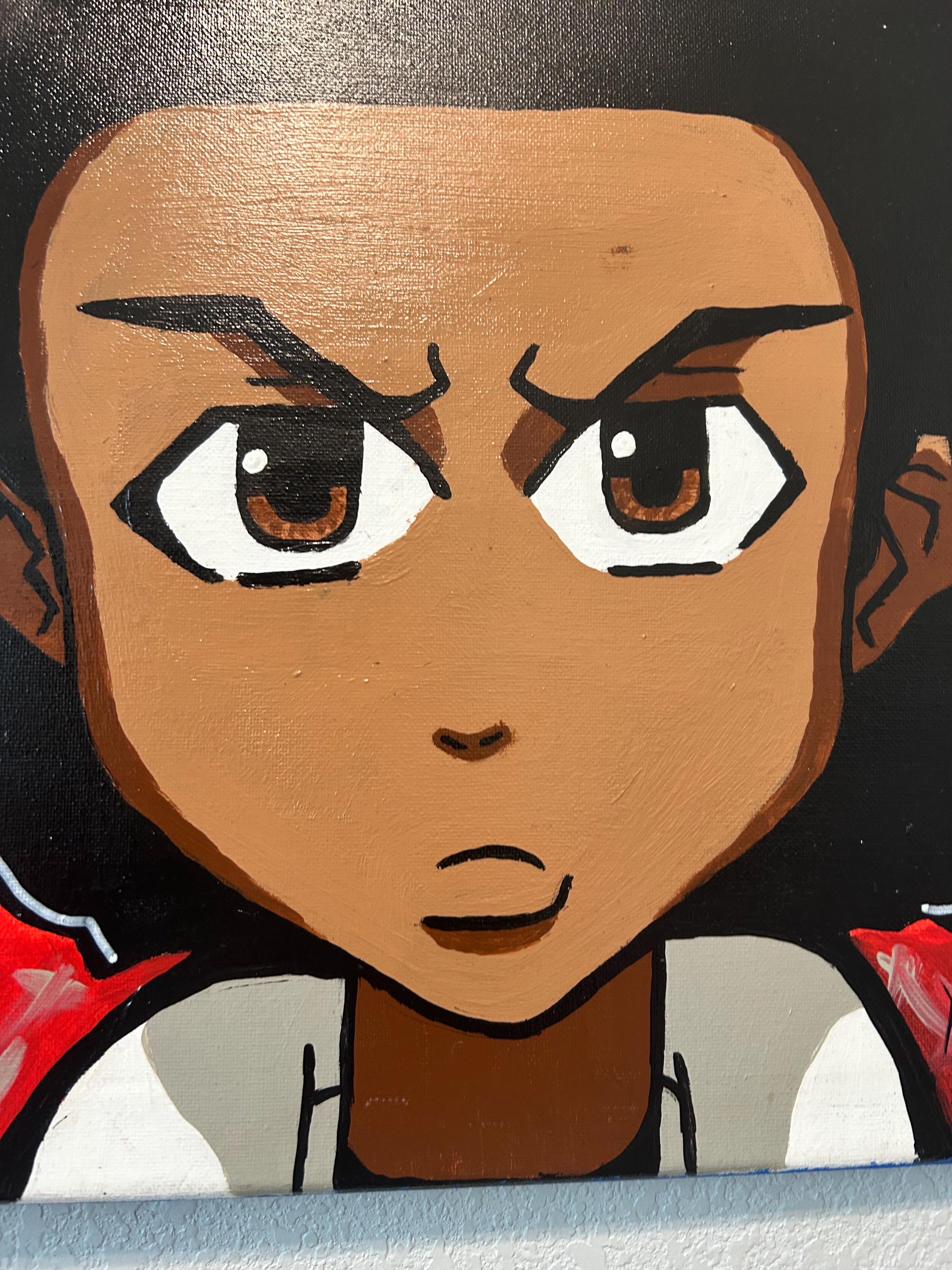 Huey From Boondocks Painting - Etsy