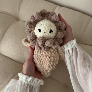 Handcrafted Plush Crochet Flowers Lovey Toddler Toy Soft Snuggle for ...