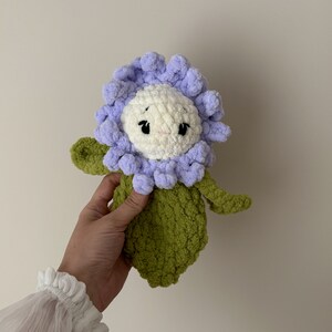 Handcrafted Plush Crochet Flowers Lovey Toddler Toy Soft Snuggle for ...