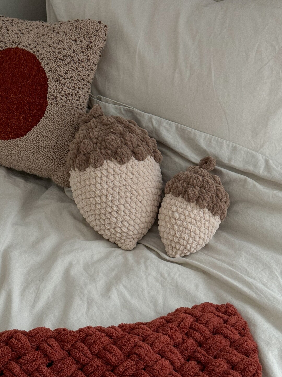 Cozy Acorn Plush Toy| Woodland Nursery Decor | Minimalistic Style ...