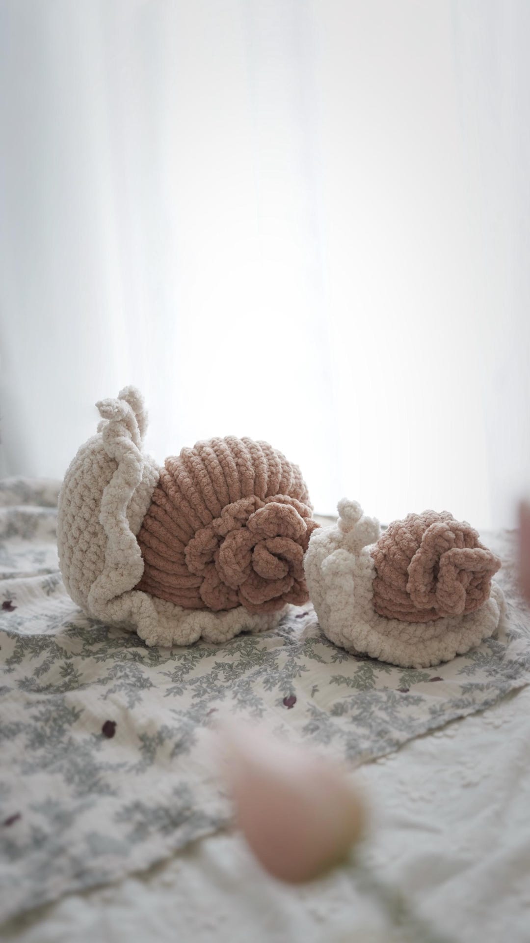 Snail Plush Toy | Crochet Snail Play Set | Toddler Toy | Nursery Decor ...