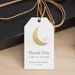 Editable Gold Moon Gift Tag Template Over the Moon Baby Shower Favor ...