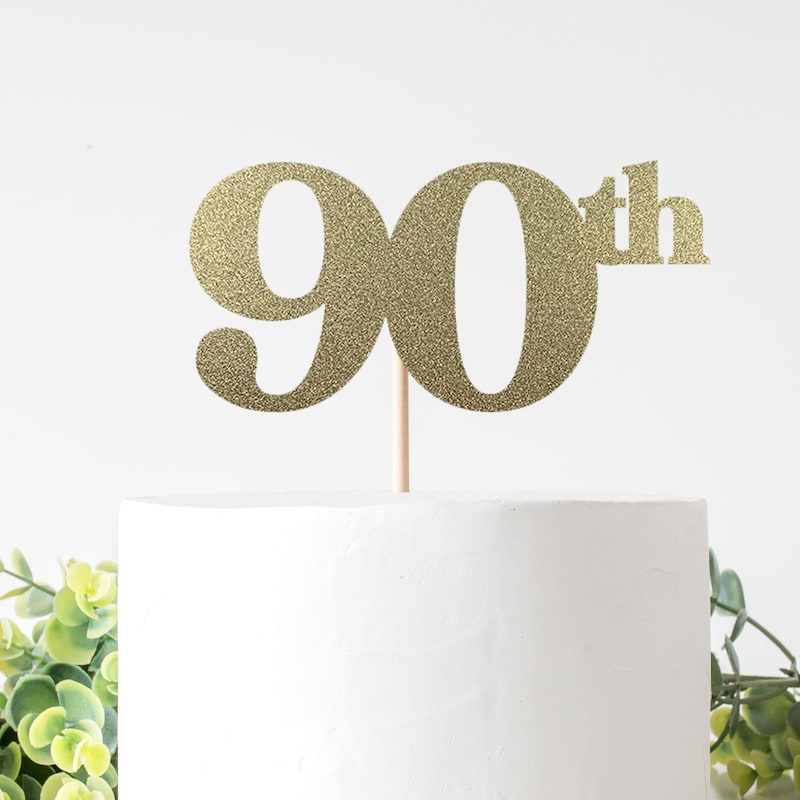Ninety Cake Topper - Etsy