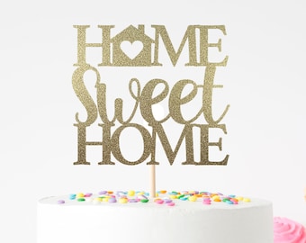 Housewarming Cake Topper New Home Party Stake Welcome - Etsy