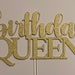 Birthday Queen Cake Topper for A Queen's Birthday Celebration. Double ...