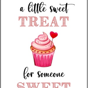 Editable A Little Sweet Treat for Someone Sweet Gift Tag Template ...