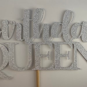 Birthday Queen Cake Topper for A Queen's Birthday Celebration. Double ...