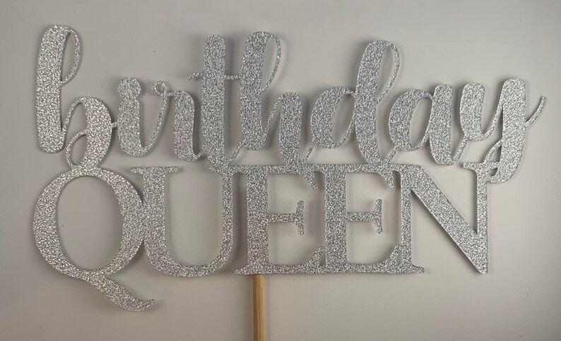 Birthday Queen Cake Topper for A Queen's Birthday - Etsy