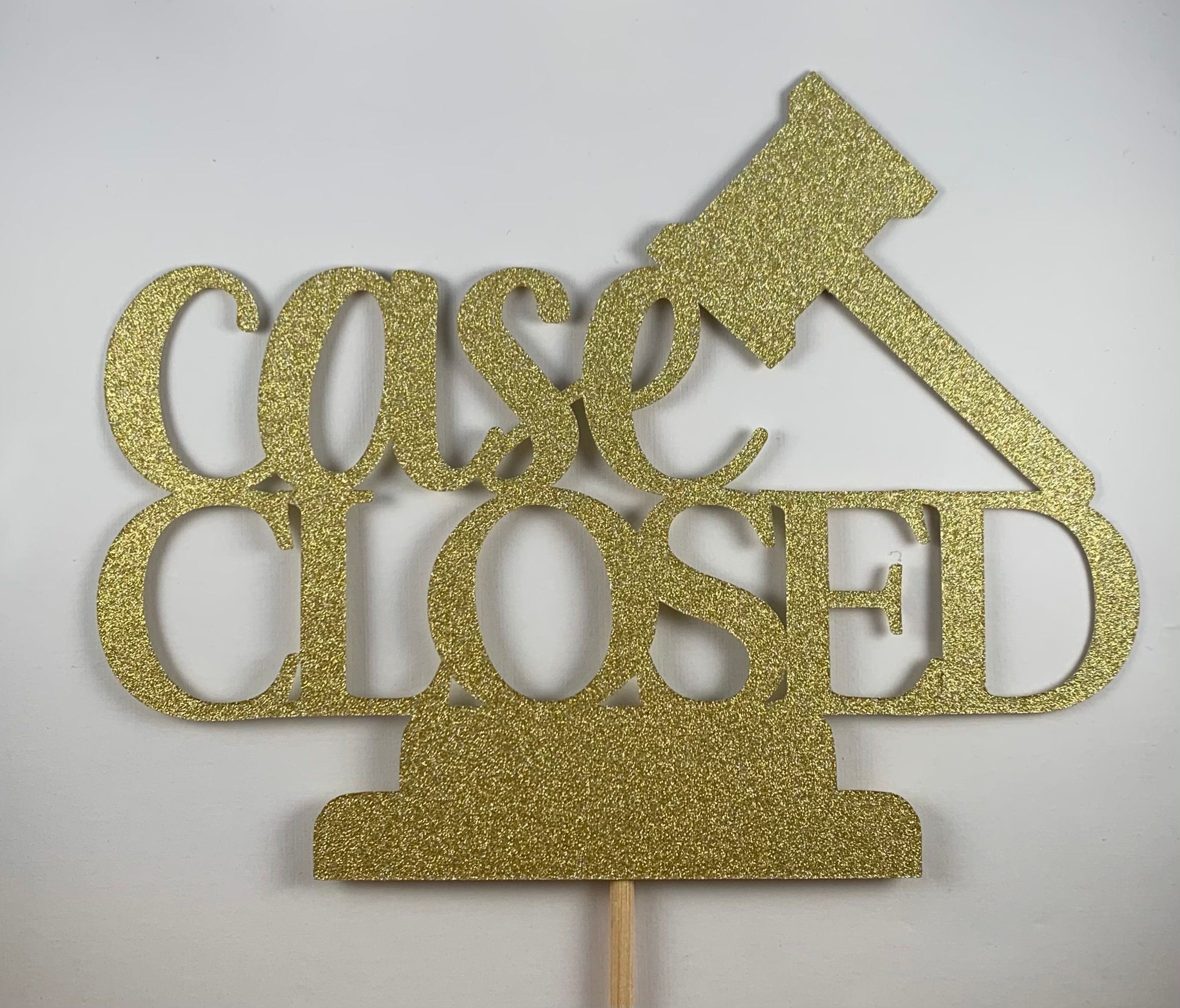 Case Closed Cake Topper for Law School Graduate, Congrats Grad, Lawyer ...