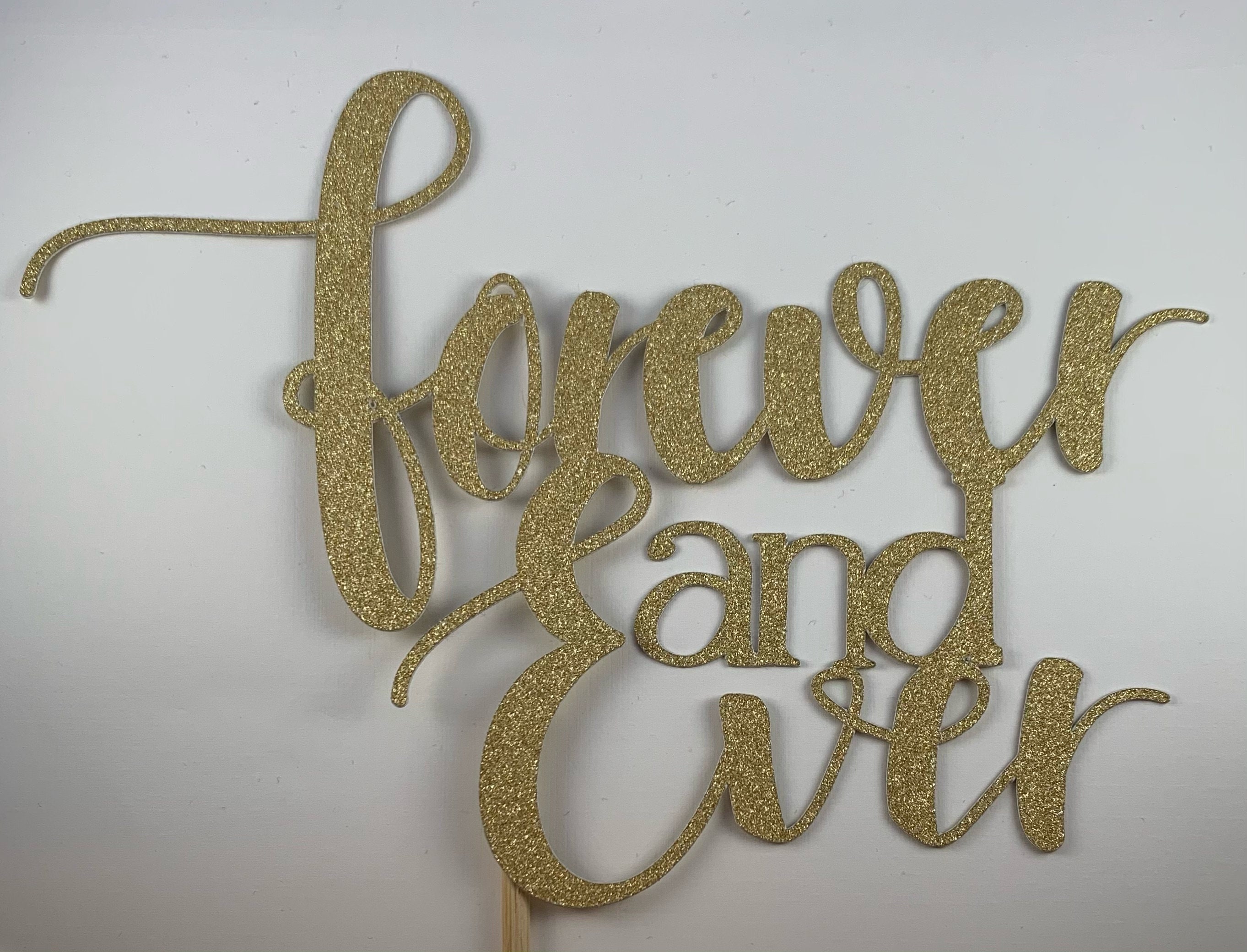 Forever and Ever Cake Topper for Wedding Bridal Shower - Etsy