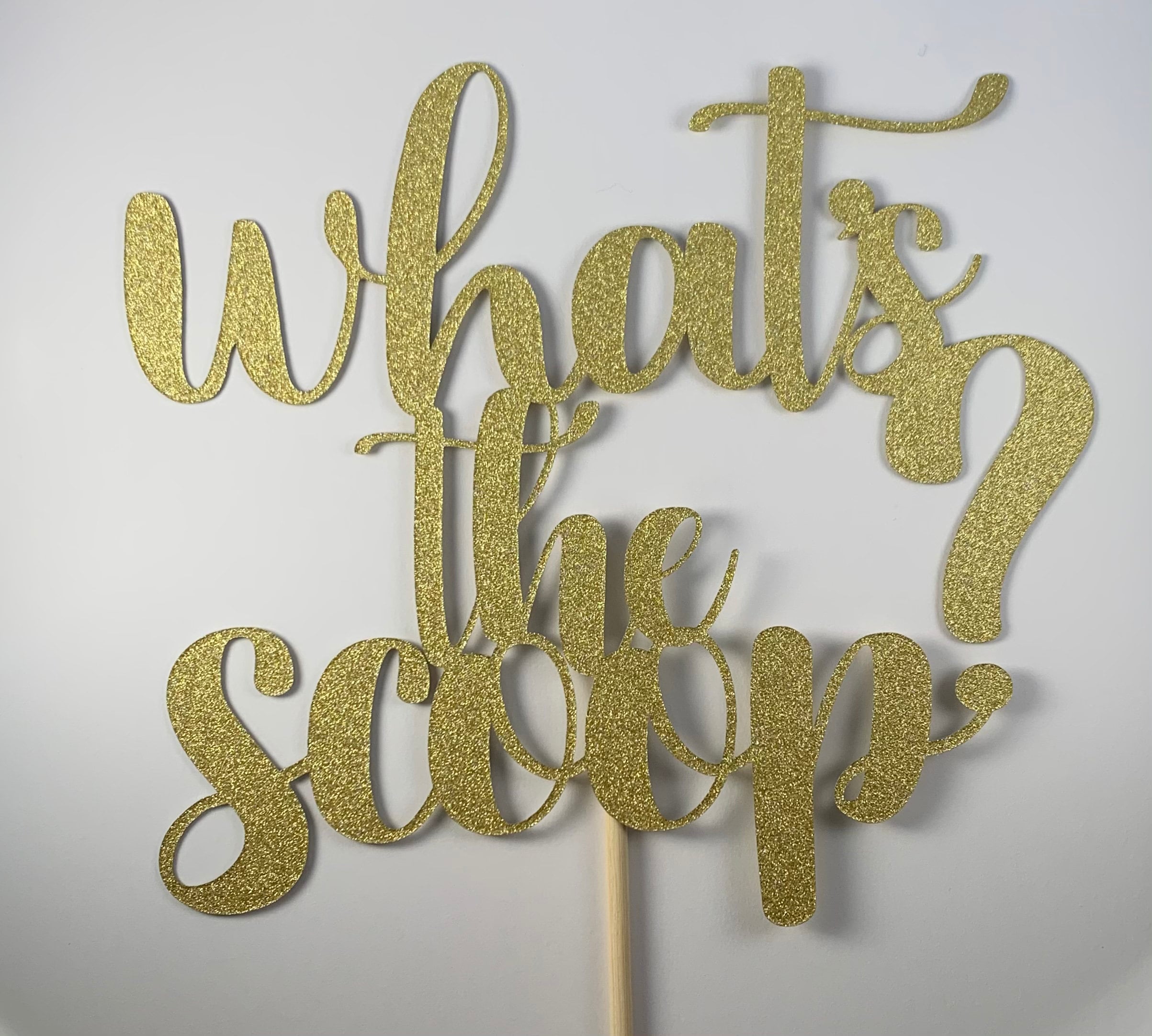 What's the Scoop Cake Topper for Ice Cream Theme Gender - Etsy