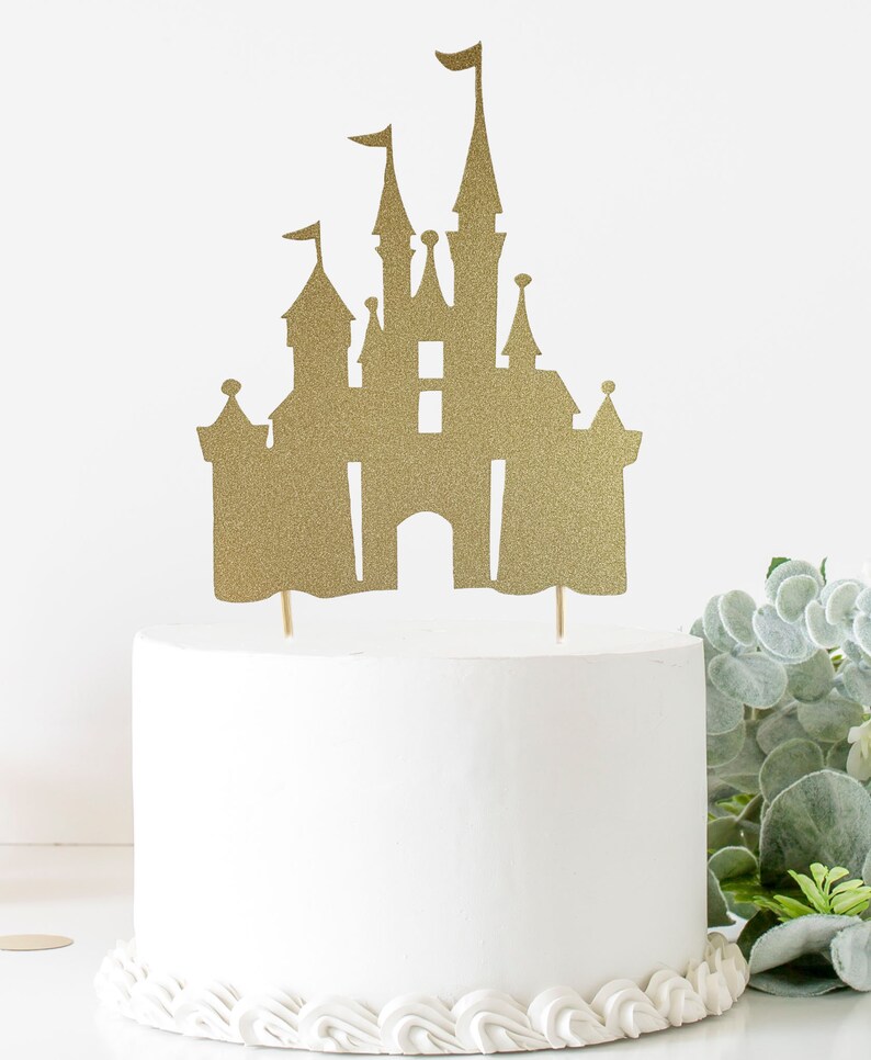 BUNDLE PACK Castle Cake Topper + Disney Princess Cupcake Toppers for ...