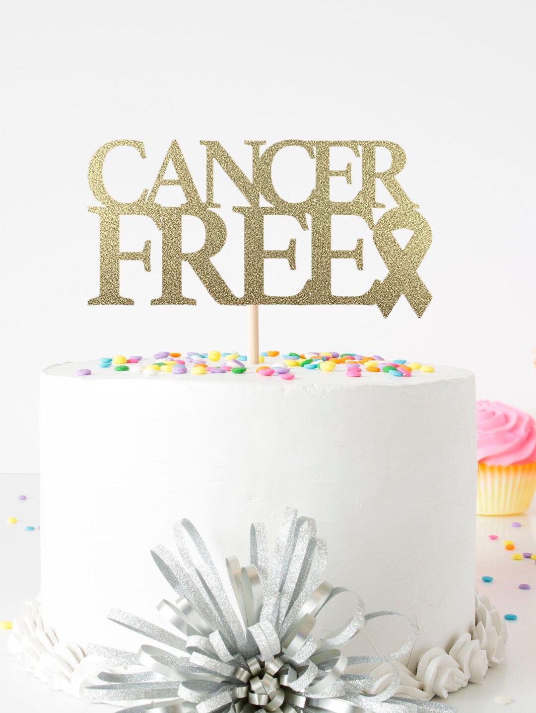Cancer Free Cake Topper, Cancer Survivor, Cancer Warrior, No More Chemo ...