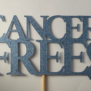 Cancer Free Cake Topper, Cancer Survivor, Cancer Warrior, No More Chemo ...