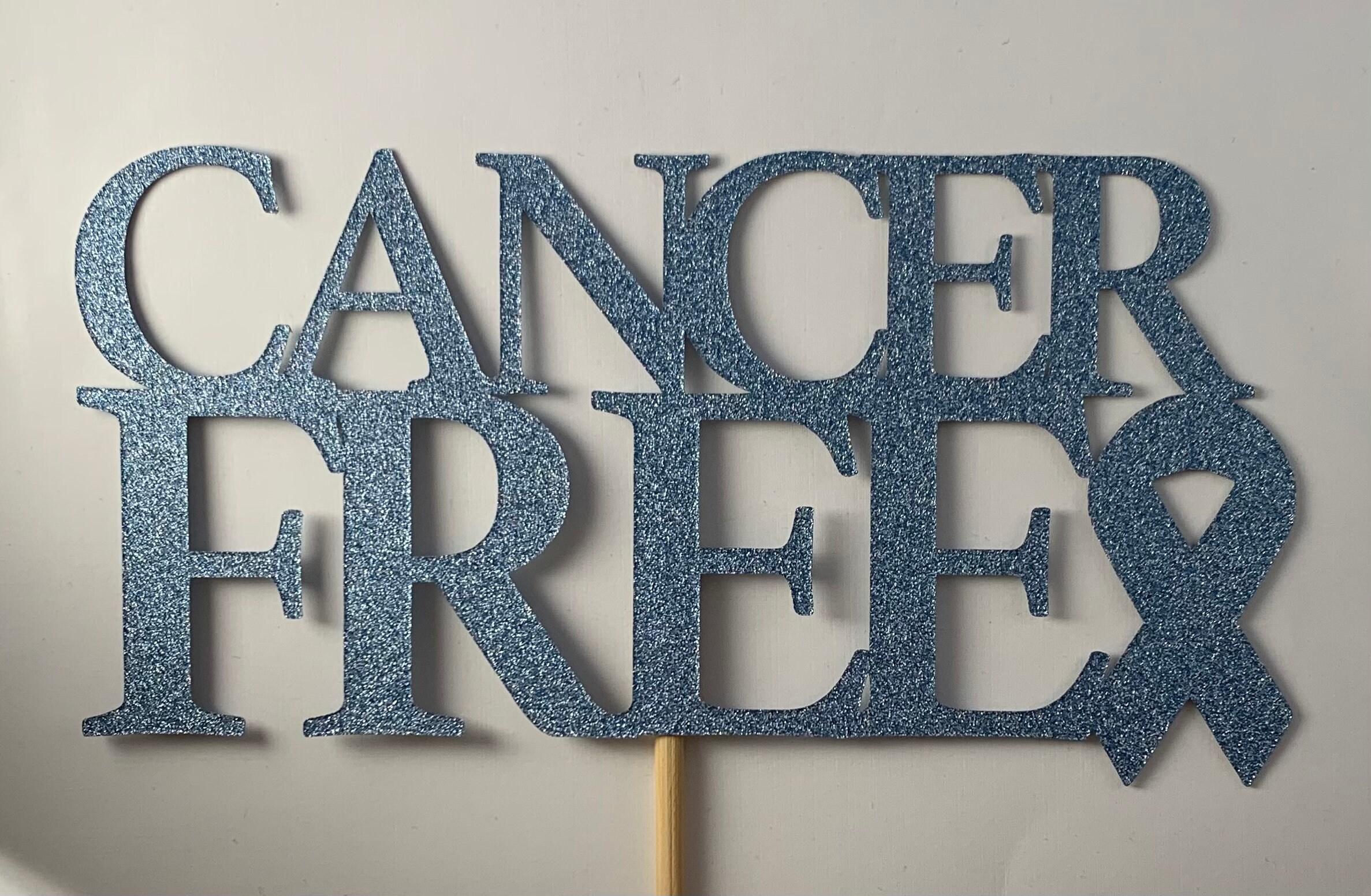 Cancer Free Cake Topper, Cancer Survivor, Cancer Warrior, No More Chemo ...