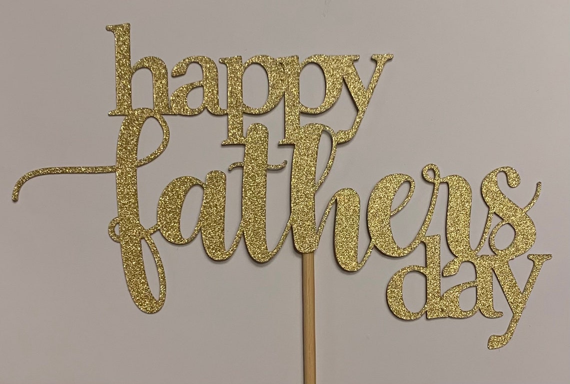 Happy Fathers Day Cake Topper For Father's Day Happy | Etsy