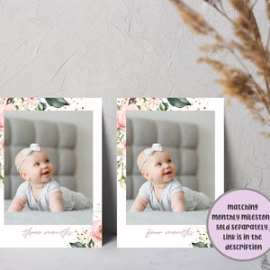 Editable One Floral Invitation Template Printable First Birthday Invite ...
