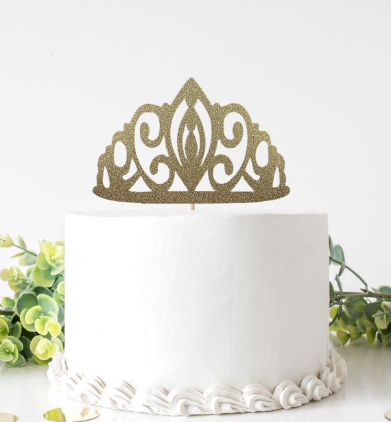 Princess Crown Cake Topper for Princess Birthday Party Queen | Etsy
