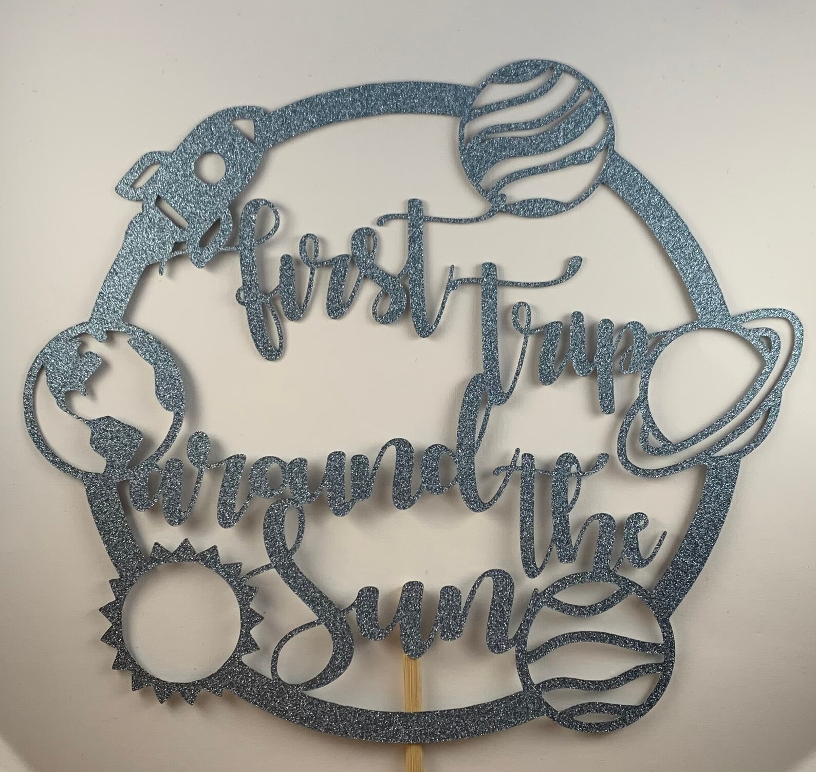 First Trip Around the Sun Cake Topper for 1st Birthday Party | Etsy