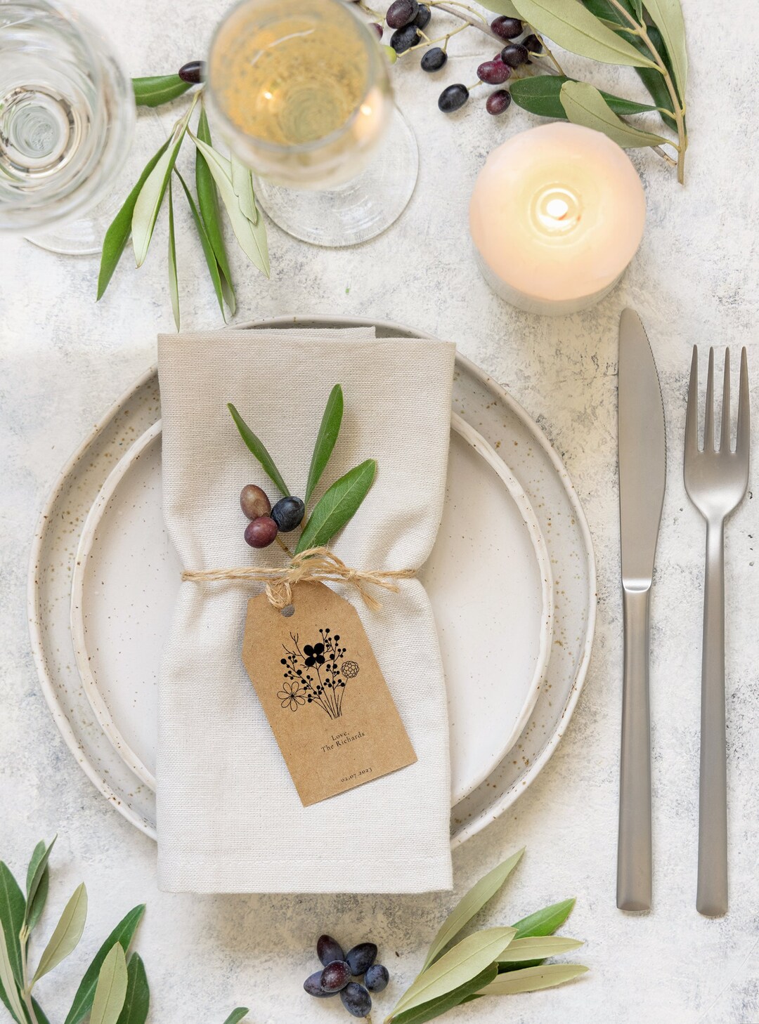 Editable Flower Floral Gift Tag Template Thank You Tag Printable ...