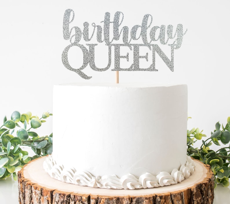 Birthday Queen Cake Topper for A Queen's Birthday - Etsy