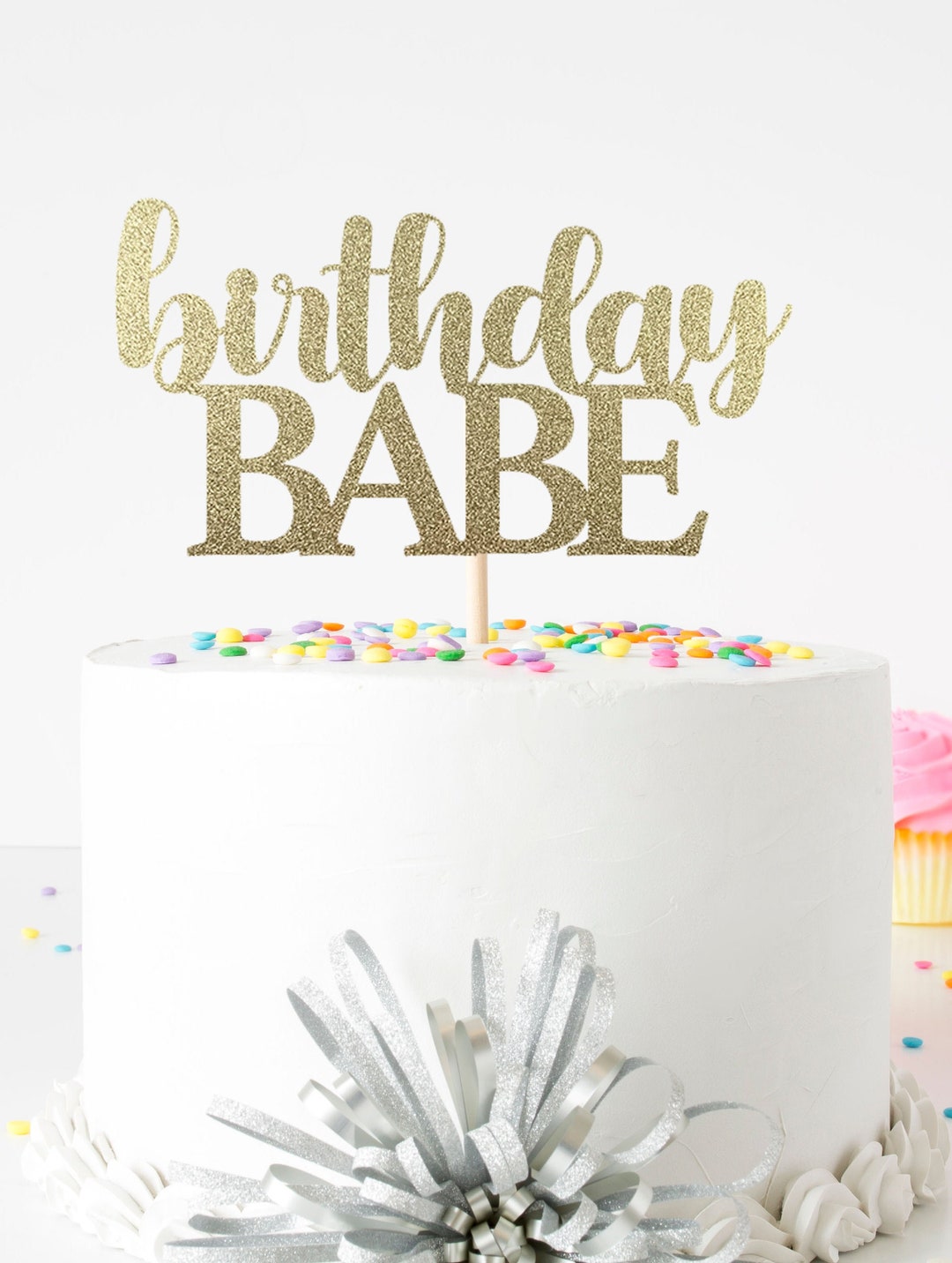 Birthday Babe Cake Topper for Birthday Party Happy Birthday Boss Babe ...