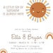Editable Sunshine Invitation Template Little Sunshine Boho - Etsy