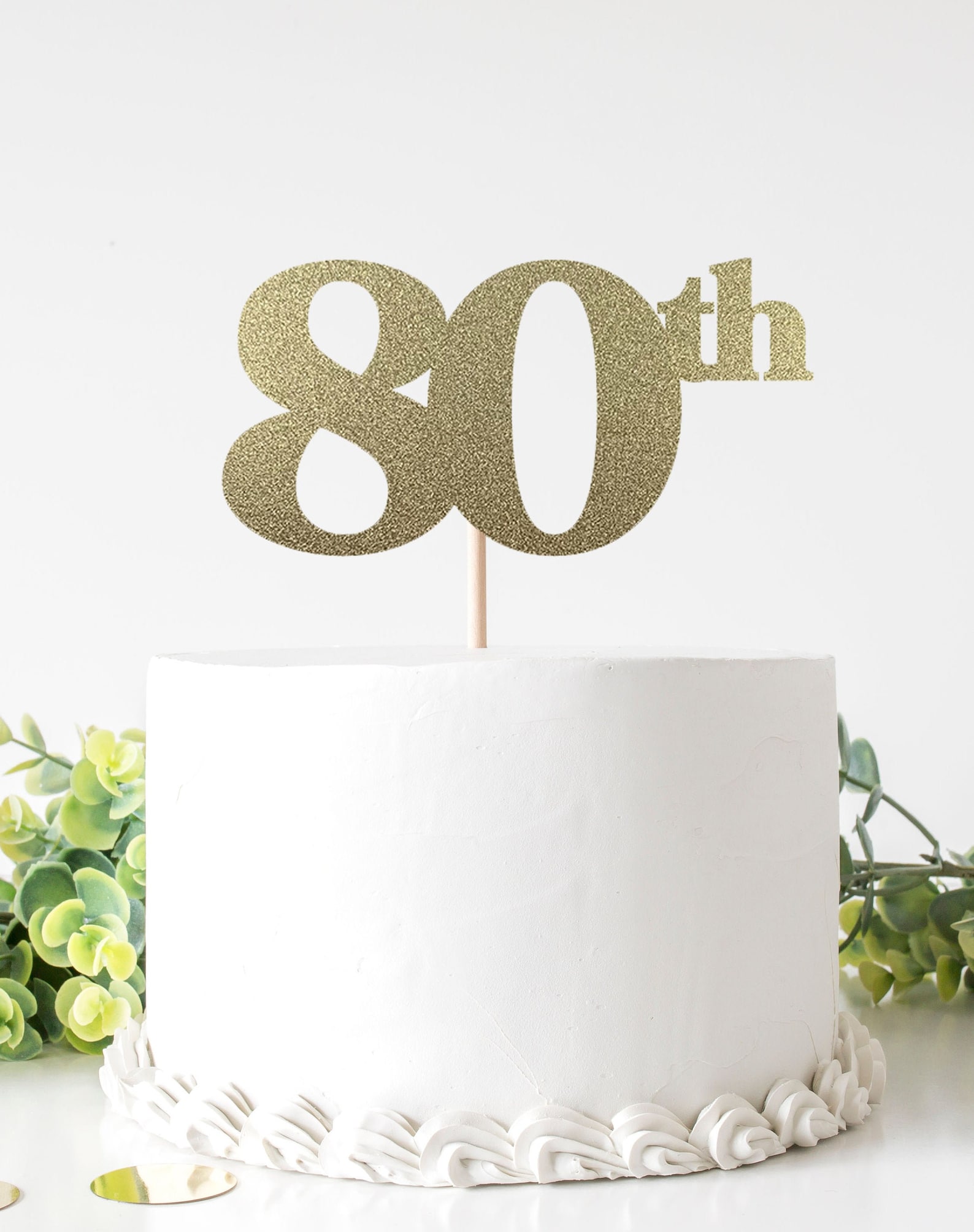 80th Cake Topper For Eightieth Birthday Party Hello 80 80th - Etsy.de