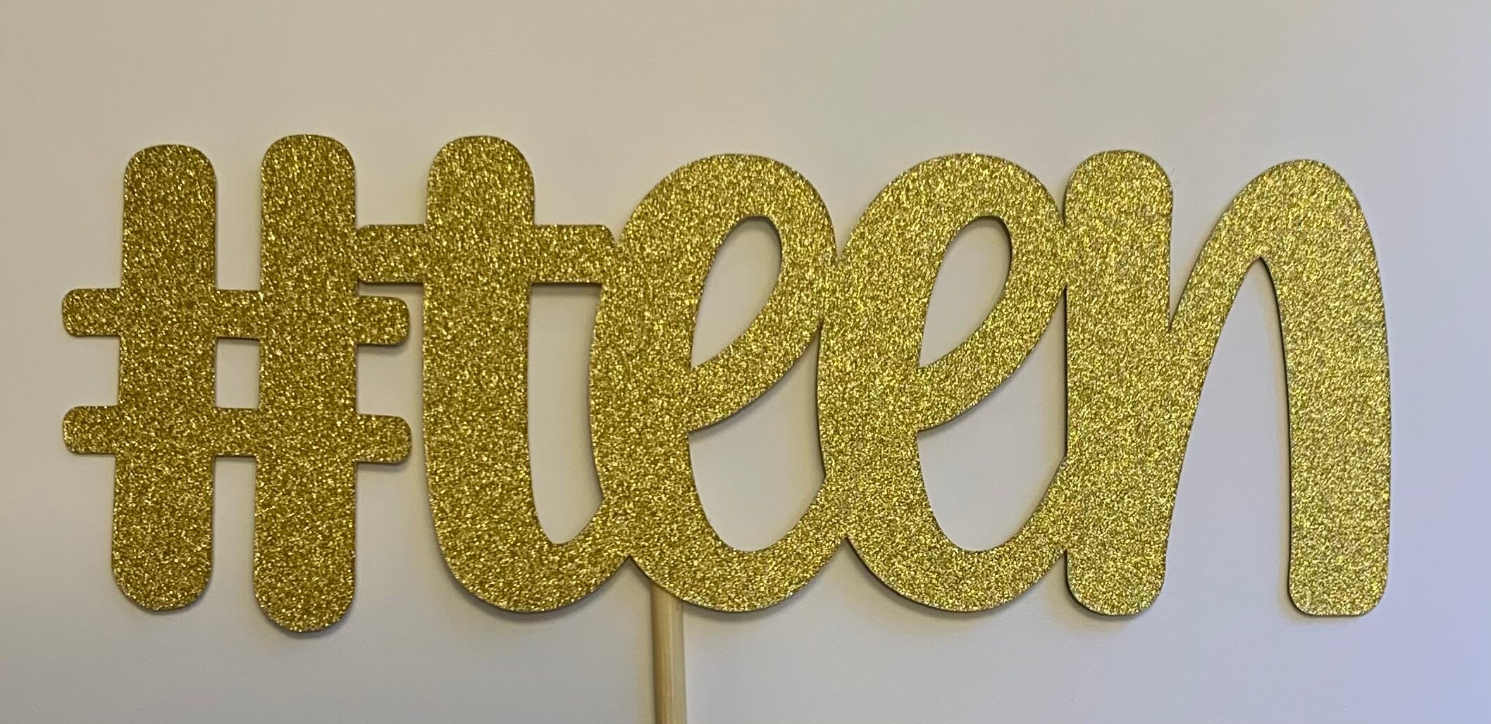Hashtag Teen Birthday Cake Topper for Teenagers Birthday - Etsy