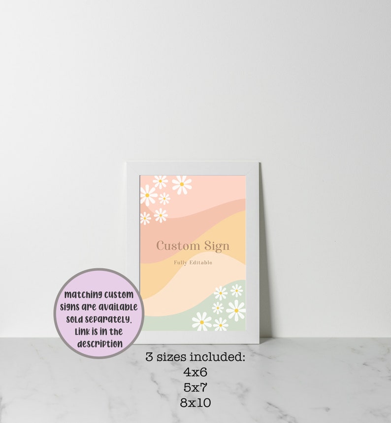 Editable Groovy Gift Tag Template Baby Shower 1st Birthday - Etsy