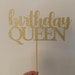 Birthday Queen Cake Topper for A Queen's Birthday Celebration. Double ...