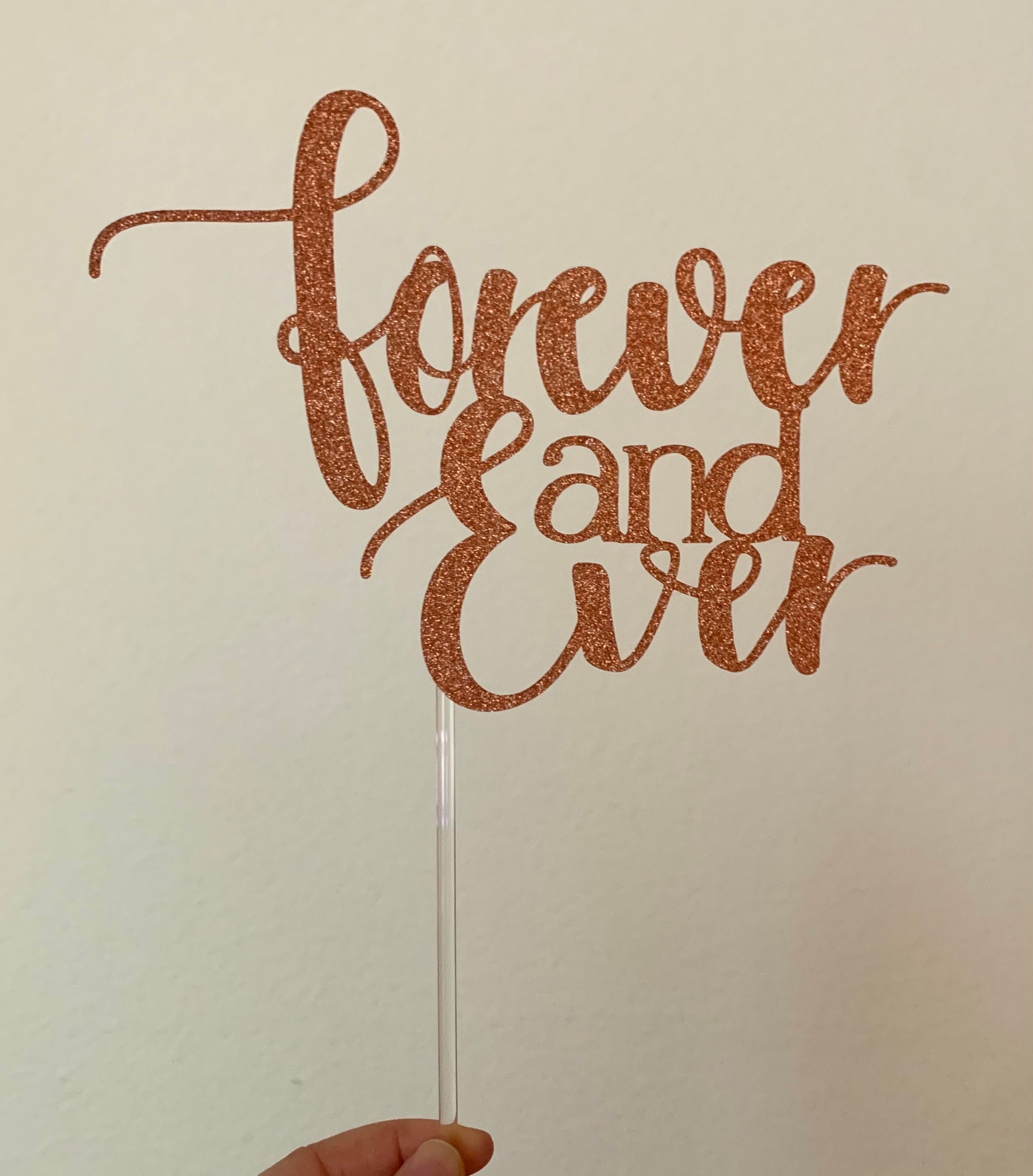 Forever and Ever Cake Topper for Wedding Bridal Shower - Etsy